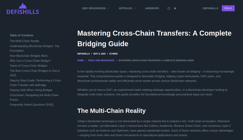 Mastering Cross-Chain Transfers: The Ultimate Bridging Guide
